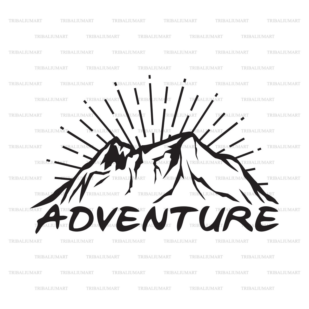 Adventure Design (mountain Landscape). Cut Files for Cricut (eps, Svg ...
