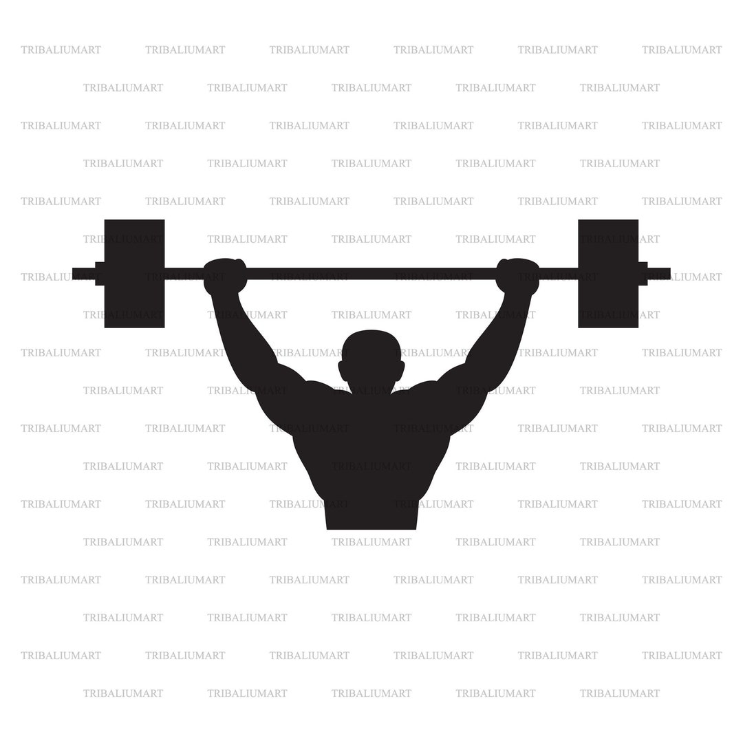 Bodybuilder. Cut Files for Cricut. Clip Art Silhouette (eps, Svg, Pdf ...