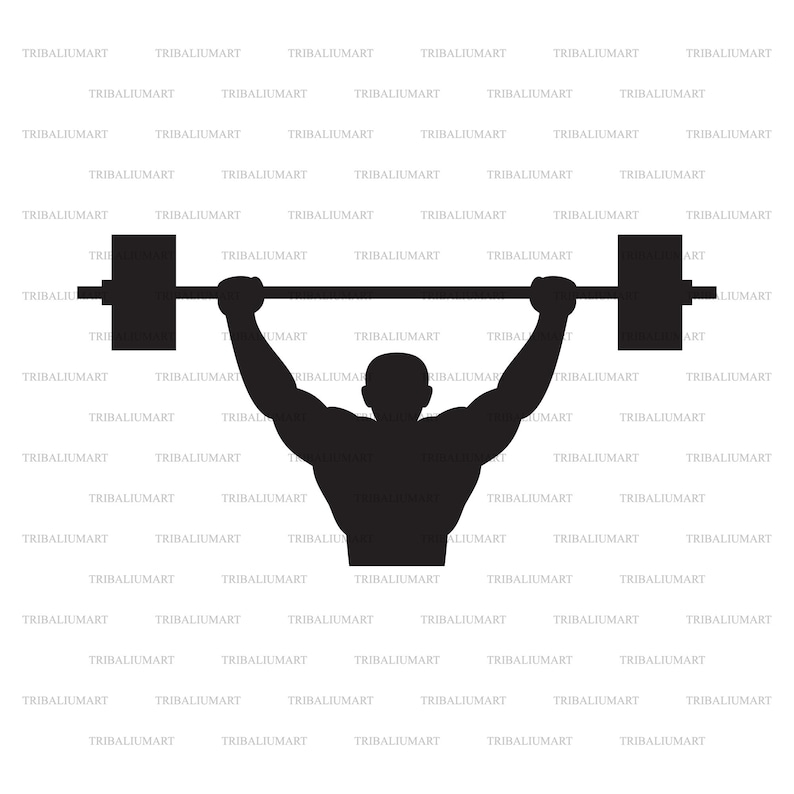 Bodybuilder. Cut Files for Cricut. Clip Art Silhouette eps | Etsy