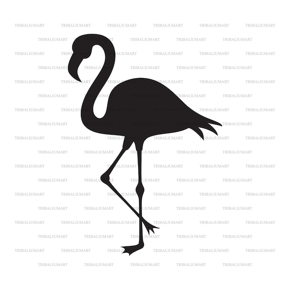 Flamingo Bird. Cut Files for Cricut. Clip Art Silhouettes | Etsy