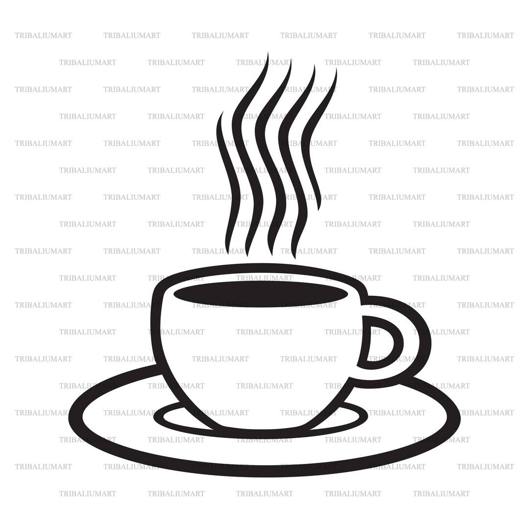 Coffee Cup (mug). Cut Files for Cricut. Clip Art Silhouettes (eps, Svg ...