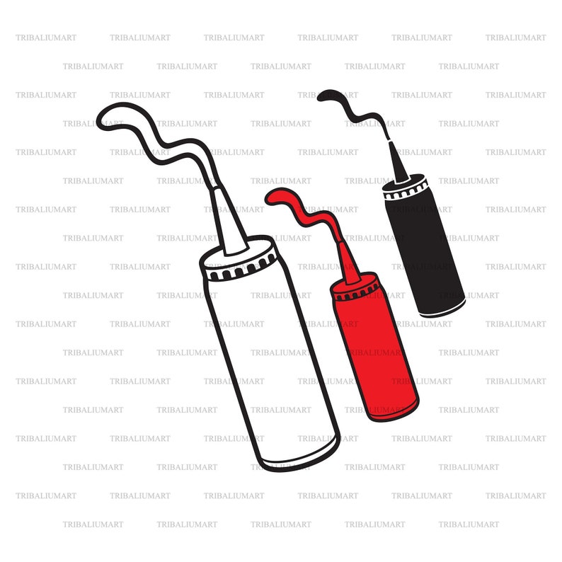 Open Tomato Ketchup Bottle. Cut Files for Cricut. Clip Art Silhouette ...