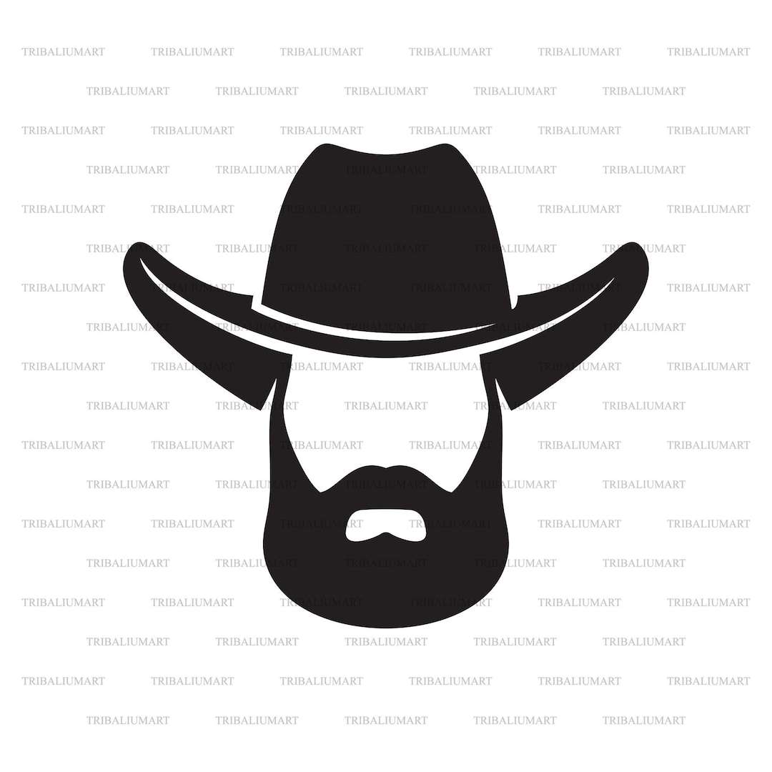 Cowboy Mustache Silhouette