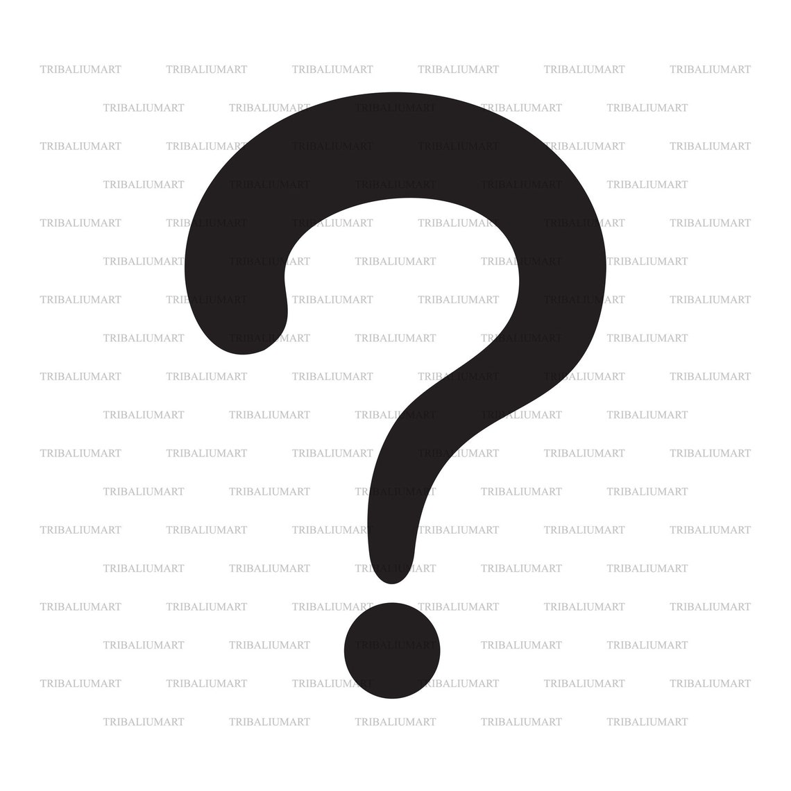 Question Mark. Cut Files for Cricut. Clip Art Silhouettes (eps, Svg ...