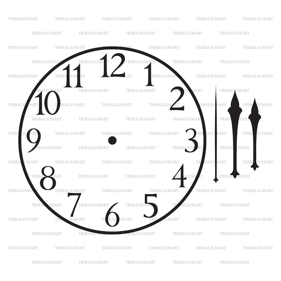 Clock Hands To Cut Out