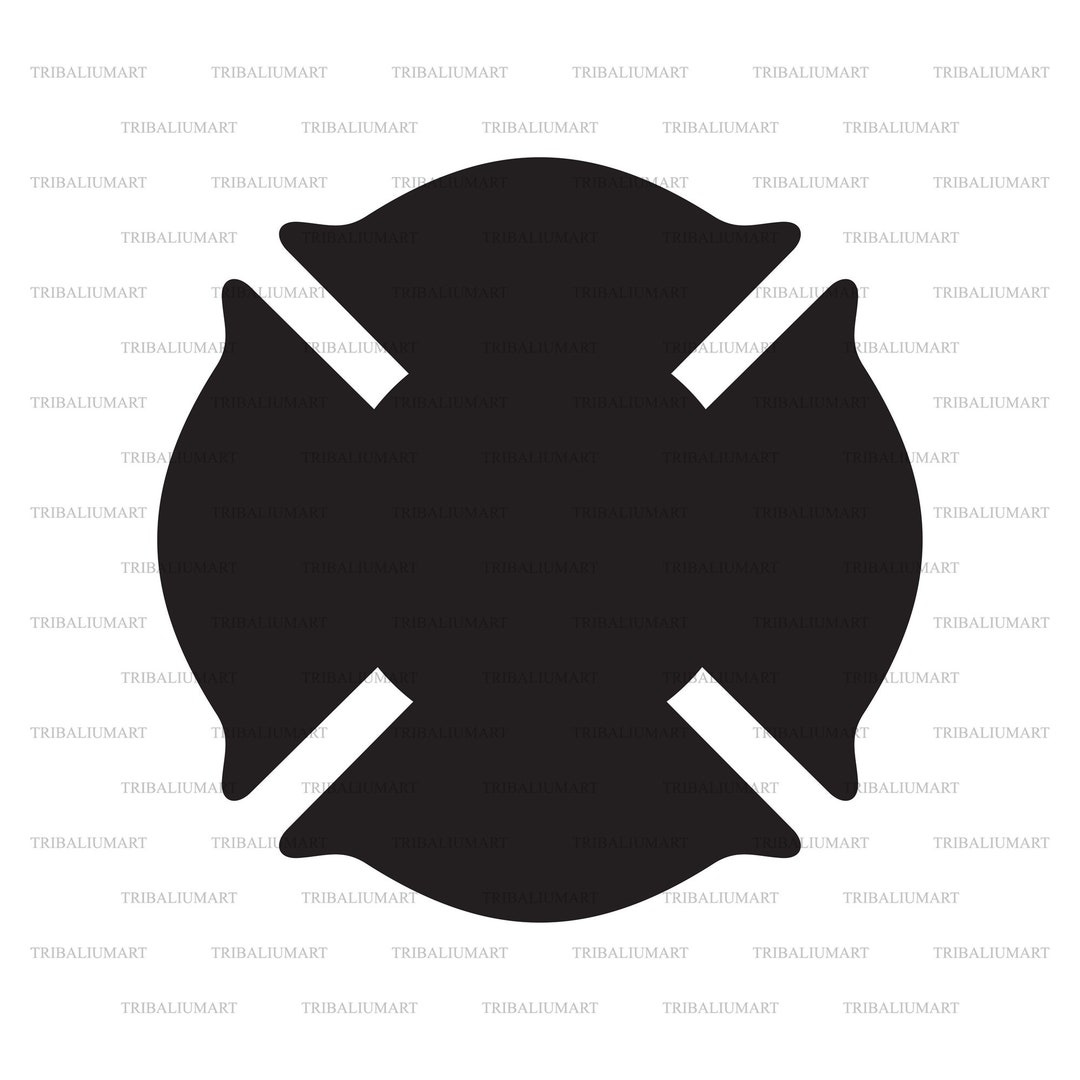 Fire Department or Firefighters Maltese Cross Symbol (eps, Svg, Pdf ...