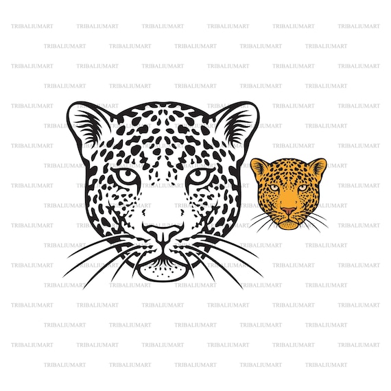 Jaguar Head. Cut Files for Cricut. Clip Art Silhouette eps - Etsy