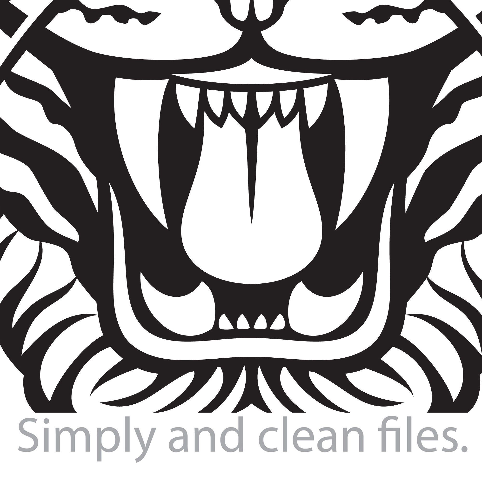 Tiger Face. Cut Files for Cricut. Clip Art Silhouette (eps, Svg, Pdf ...