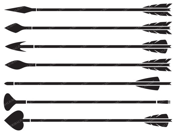 Arrows Collection. Cut Files for Cricut. Clip Art Silhouettes | Etsy ...