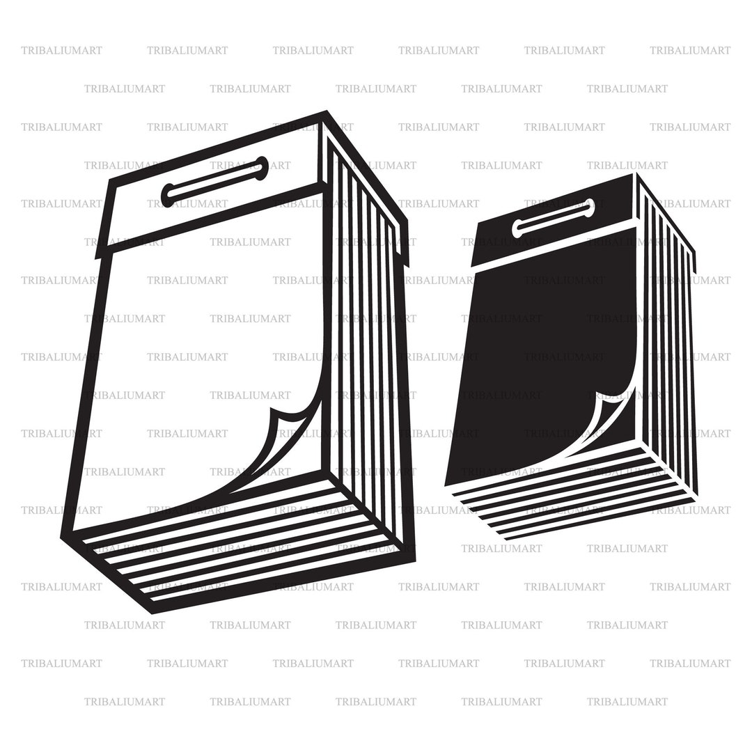 Blank Tear-off Paper Calendar. Cut Files for Cricut. Clip Art (eps, Svg ...
