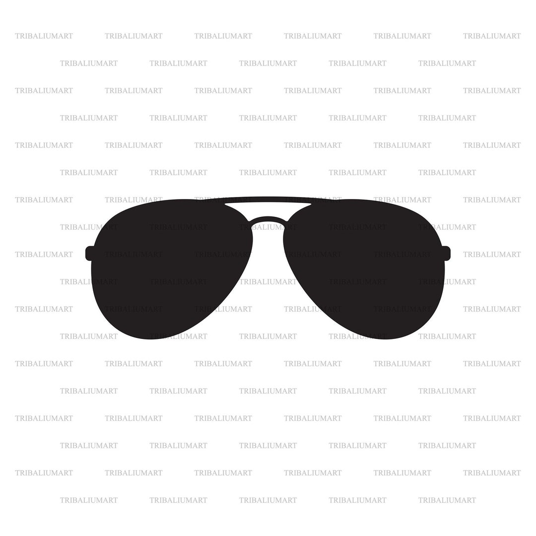 Aviator Sunglasses. Cut Files for Cricut. Clip Art Silhouette (eps, Svg ...