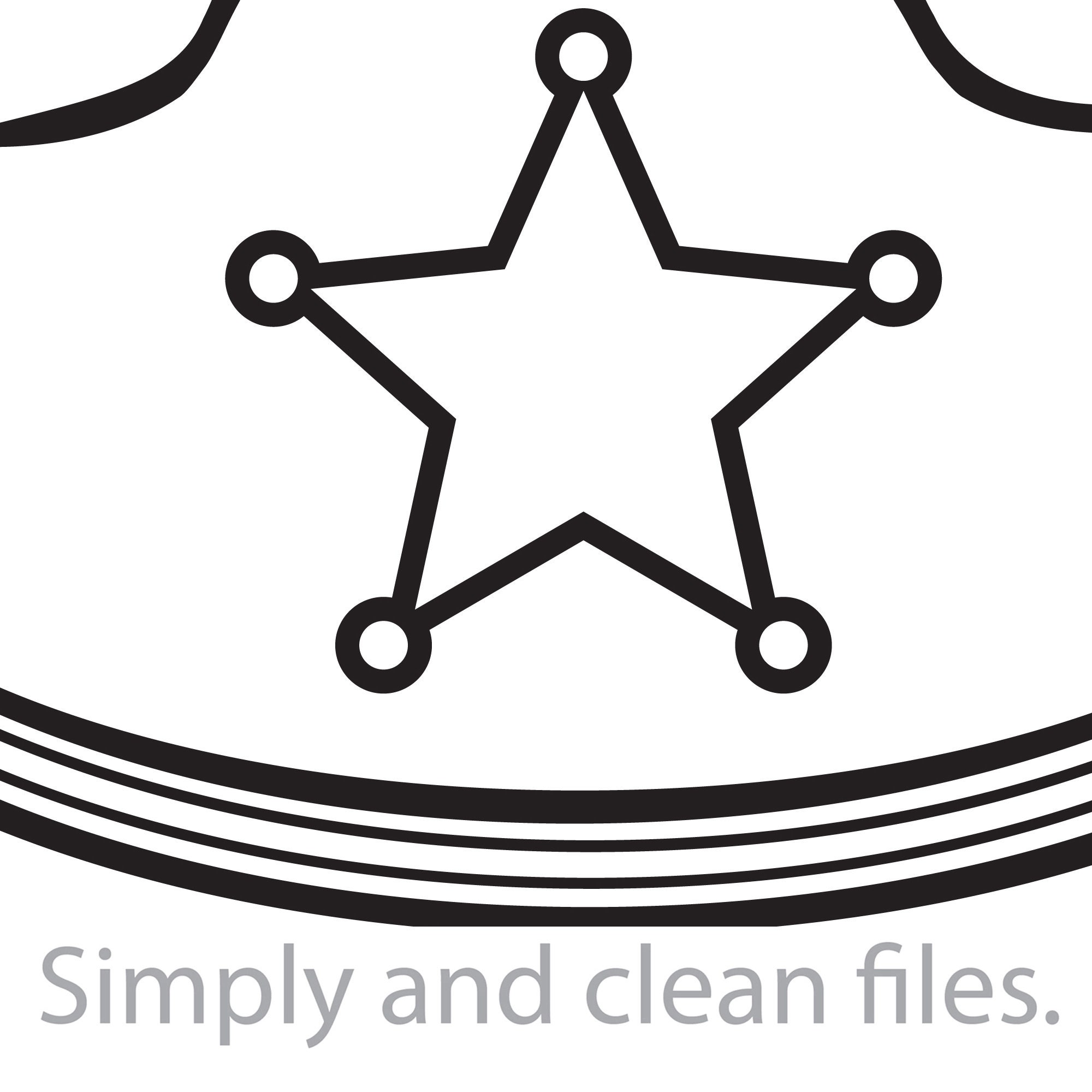 Sheriff Hat. Cut Files for Cricut. Clip Art Silhouette eps - Etsy