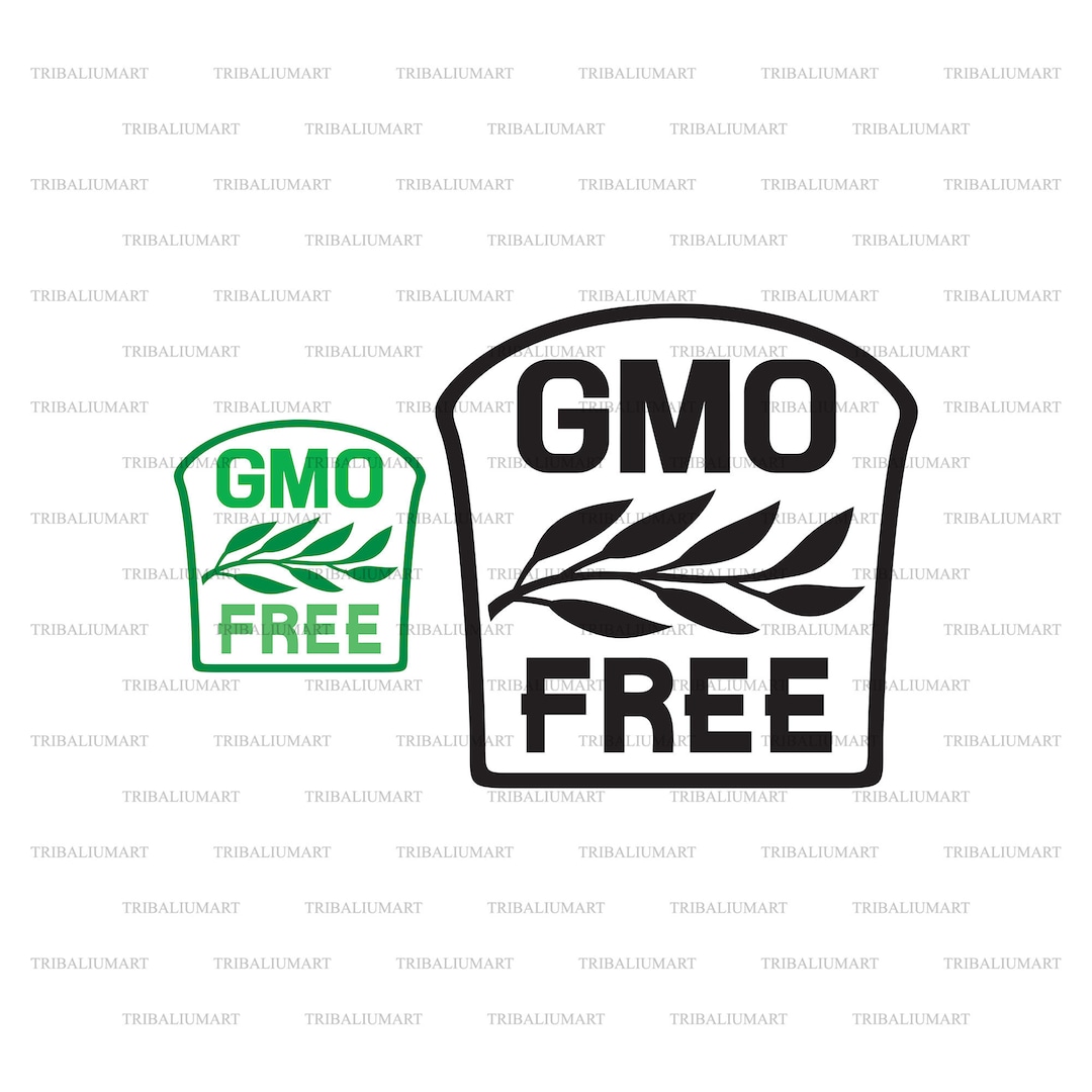 GMO Free Label. Cut Files for Cricut. Clip Art Silhouette (eps, Svg ...
