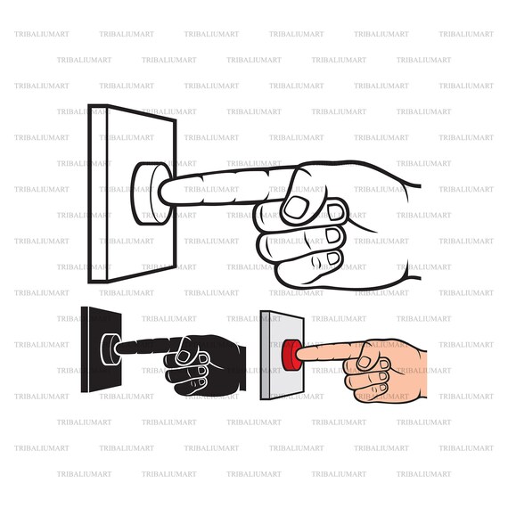 Drawing & Illustration Digital Art & Collectibles push button svg ...