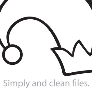 Jester Hat (cap of a Joker). Cut Files for Cricut. Clip Art Silhouettes ...