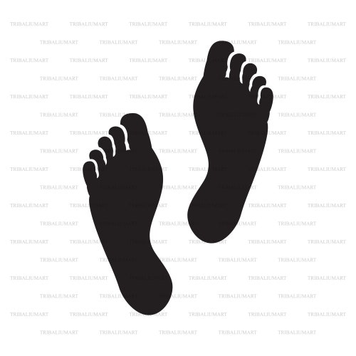 Footprints. Cut Files for Cricut eps Svg Pdf Png Dxf - Etsy
