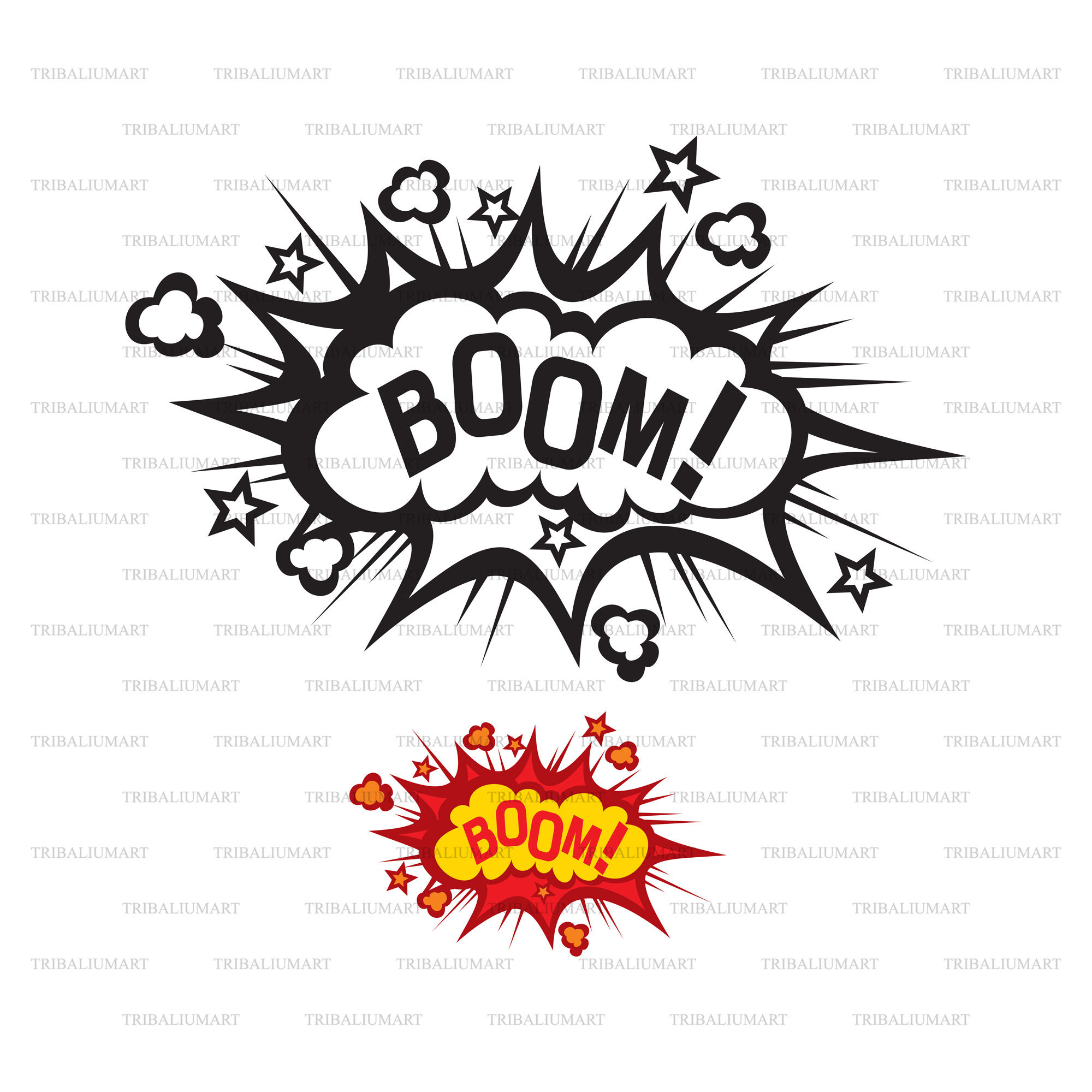 Cartoon Boom comic Book Explosion. Cut Files for Cricut. - Etsy Australia