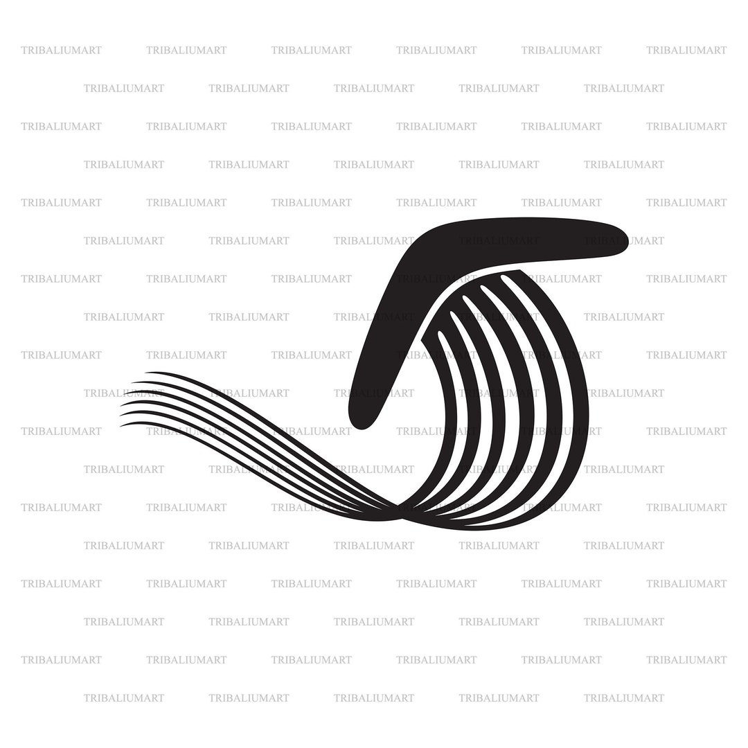 Boomerang. Cut Files for Cricut. Clip Art Silhouettes (eps, Svg, Pdf ...