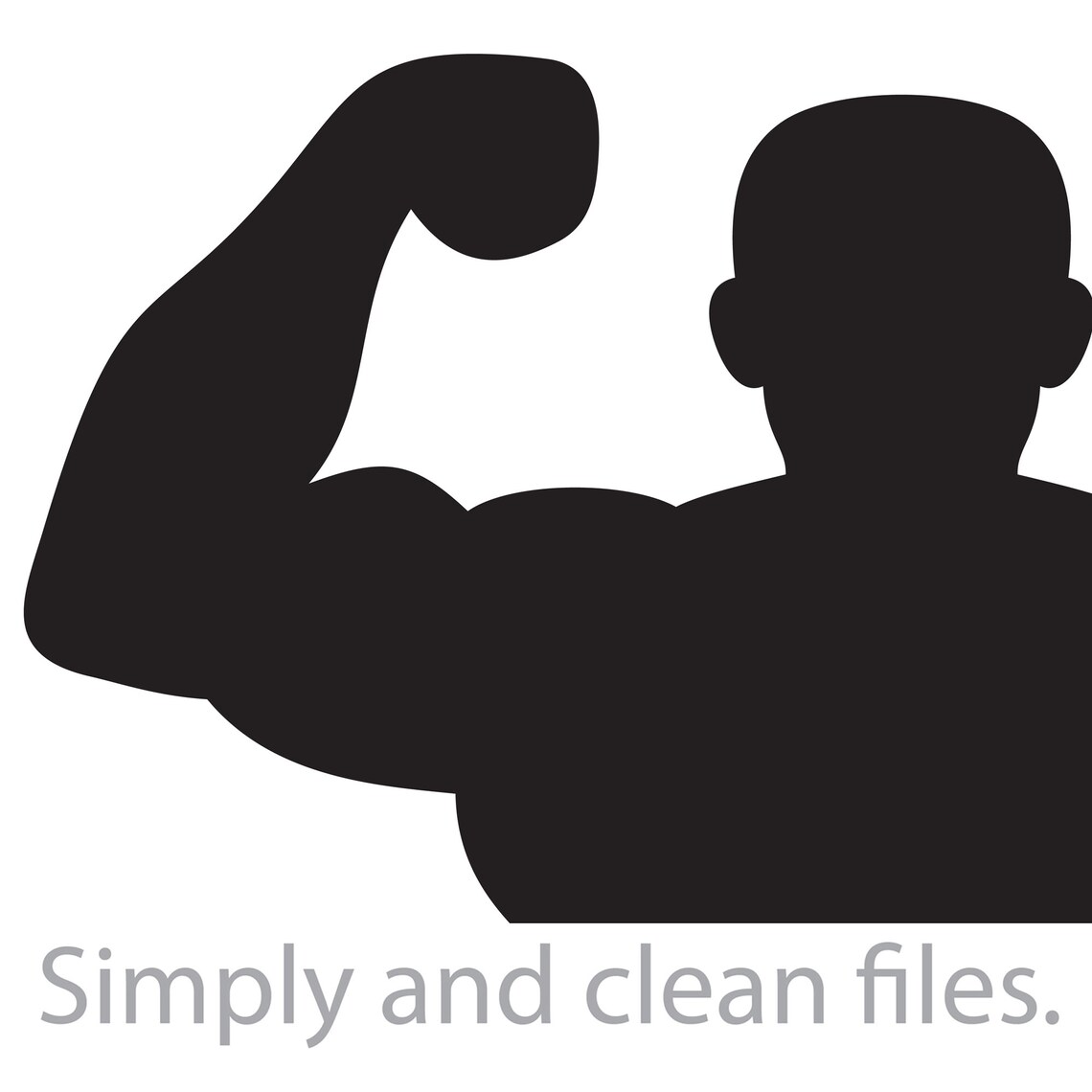 Bodybuilder. Cut Files for Cricut. Clip Art Silhouette eps - Etsy
