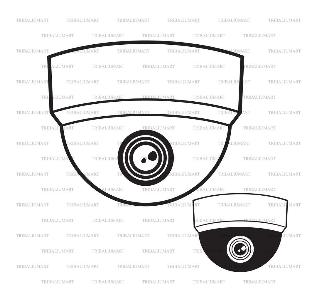 Ceiling Security Camera. Cut Files for Cricut. Clip Art (eps, Svg, Pdf ...
