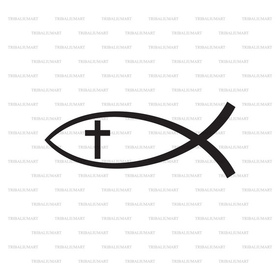 Christian Fish Symbol. Cut Files for Cricut. Clip Art | Etsy
