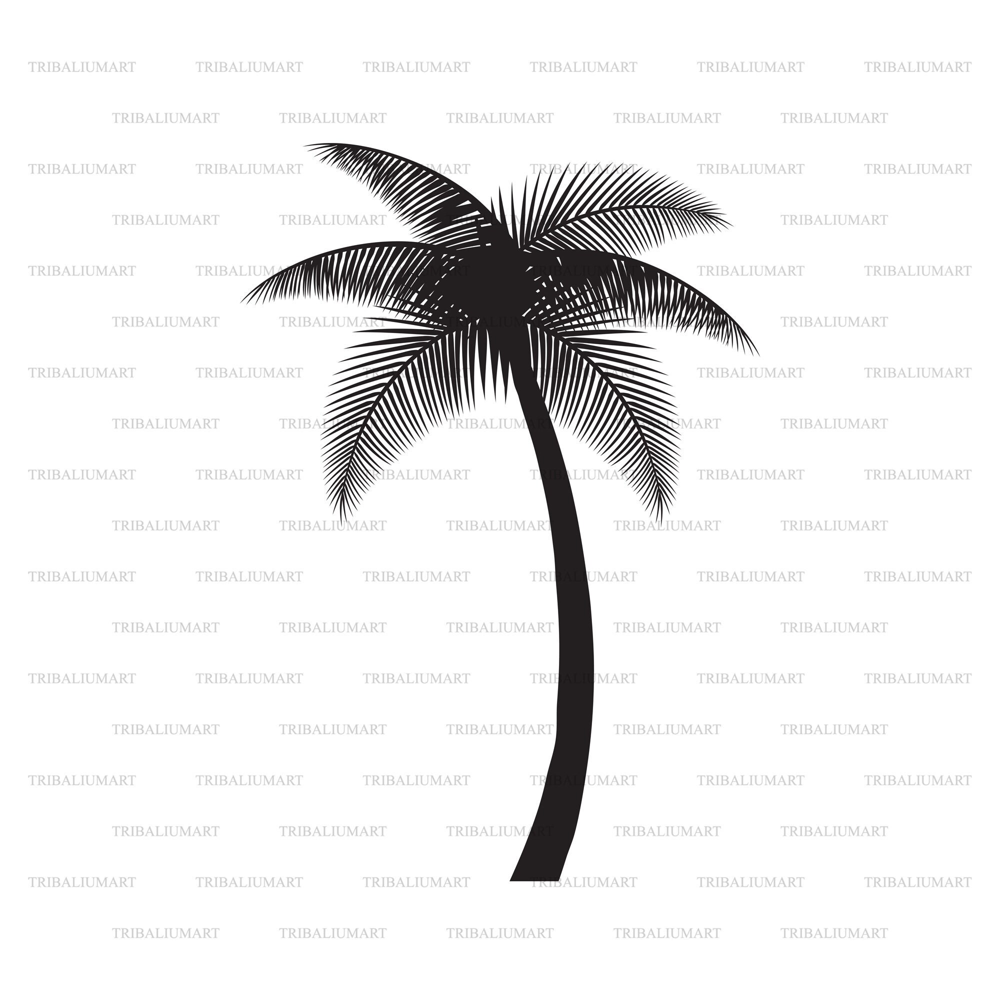Palm Tree (tropical or Summer Design). Cut Files for Cricut. Clip Art ...