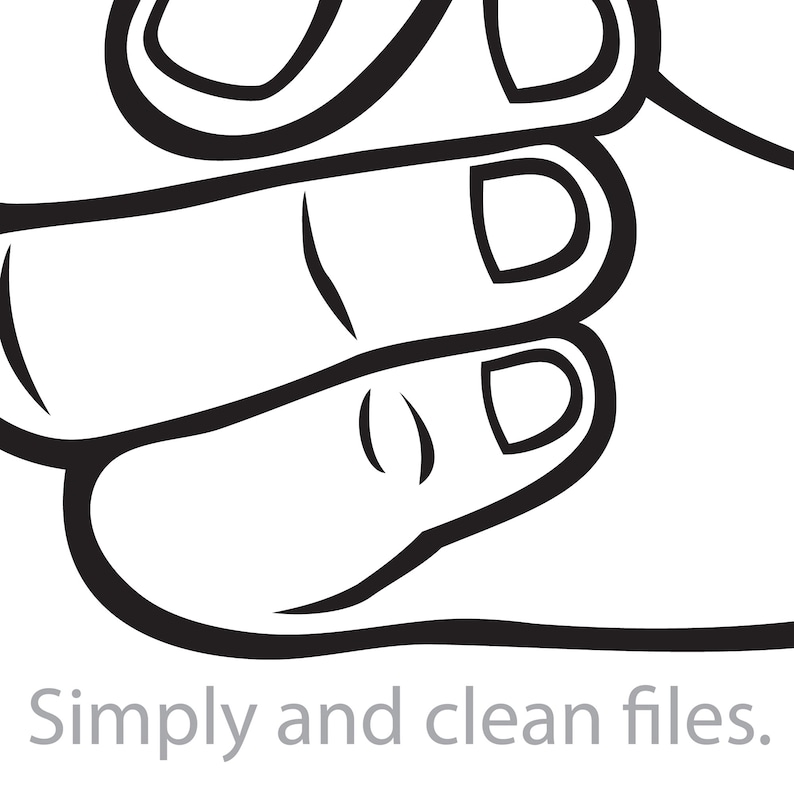 Hand or Finger Pointing. Cut Files for Cricut. Clip Art - Etsy