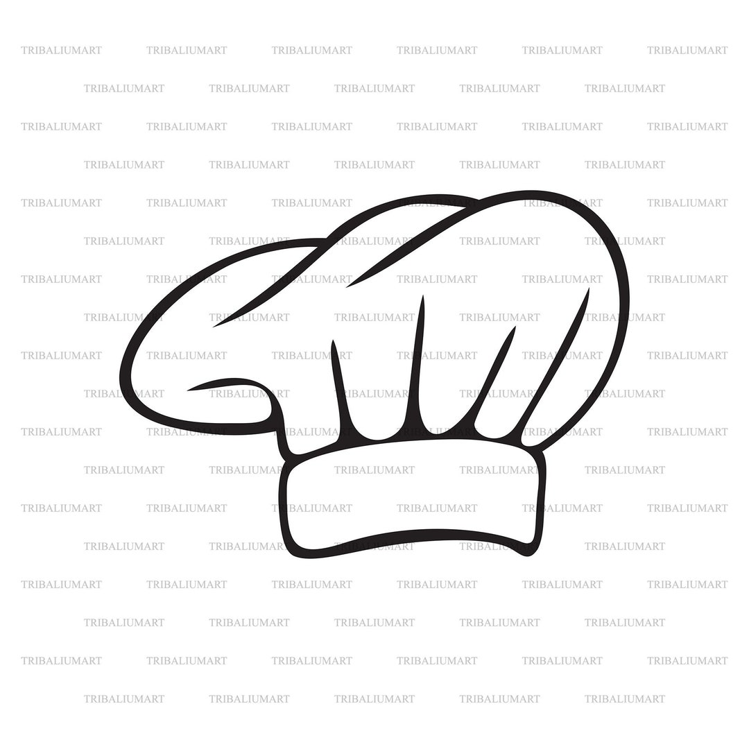 Cheef Hat. Cut Files for Cricut. Clip Art Silhouettes (eps, Svg, Pdf ...