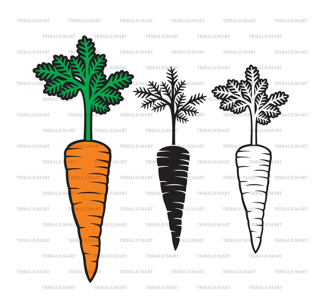 Carrot. Cut Files for Cricut. Clip Art Silhouette (eps, Svg, Pdf, Png ...