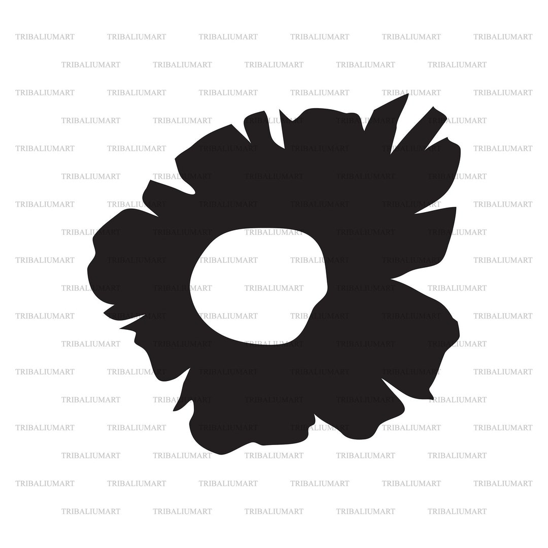 Bullet Hole. Cut Files for Cricut, Clip Art Silhouettes eps, Svg, Pdf ...