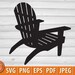 Adirondack Chair. Cut Files for Cricut. Clip Art Silhouette eps, Svg ...