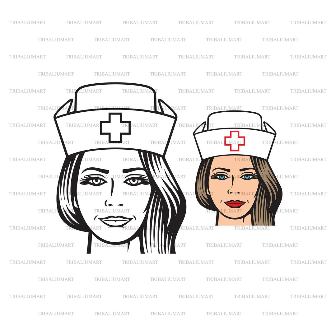 Medical Nurse. Cut Files for Cricut. Clip Art Silhouettes (eps, Svg ...