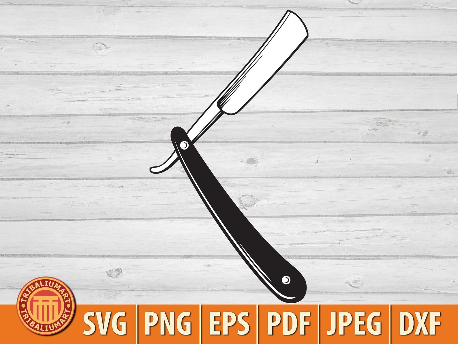 Straight Razor. Cut Files for Cricut. Clip Art Silhouettes eps, Svg ...