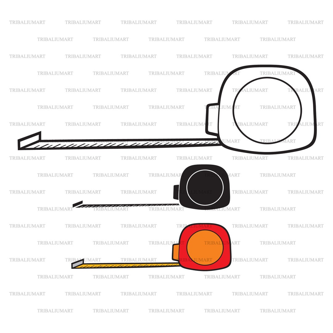 Roll up Measuring Tape. Clip Art. Cut Files for Cricut (eps, Svg, Pdf ...