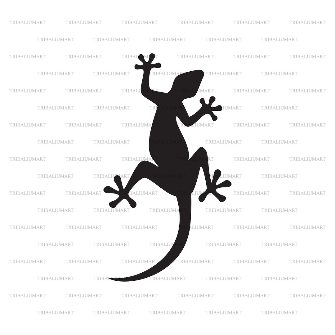 Lizard. Cut Files for Cricut. Clip Art Silhouettes (eps, Svg, Pdf, Png ...