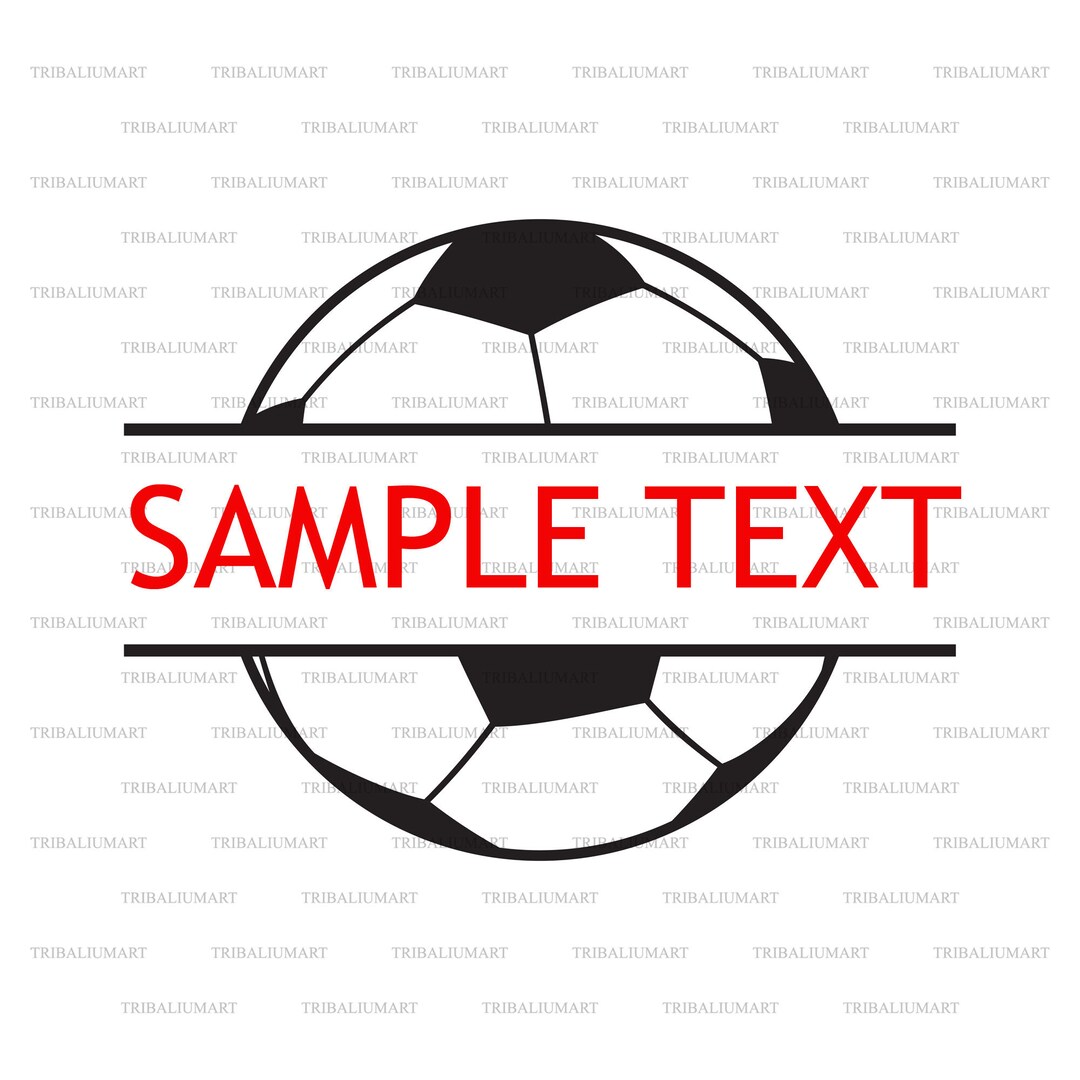 Soccer Ball Monogram. Cut Files for Cricut. Clip Art Silhouettes (eps ...