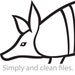 Armadillo Animal. Cut Files for Cricut. Clip Art Silhouette (eps, Svg ...