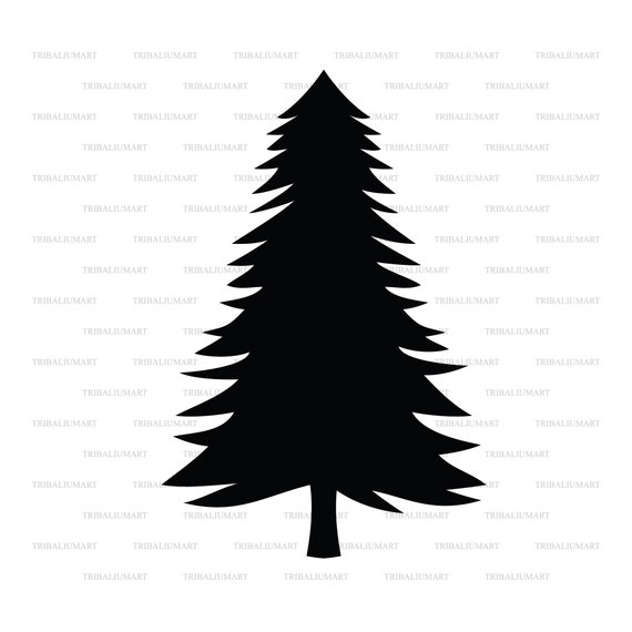 Pine Tree. Cut Files for Cricut. Clip Art Silhouette eps - Etsy