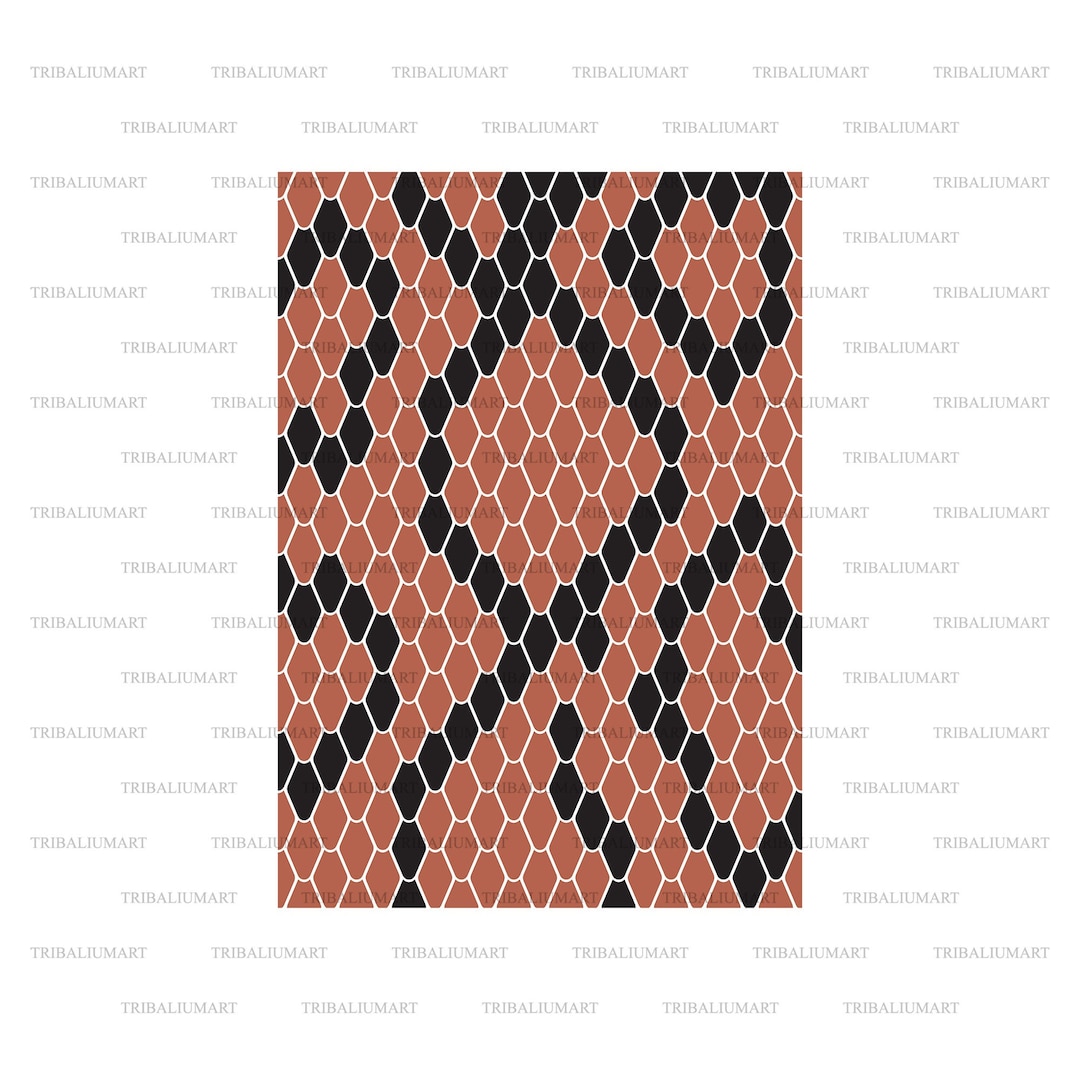 Snake Skin Pattern. Cut File for Cricut. Clip Art Silhouette (eps, Svg ...