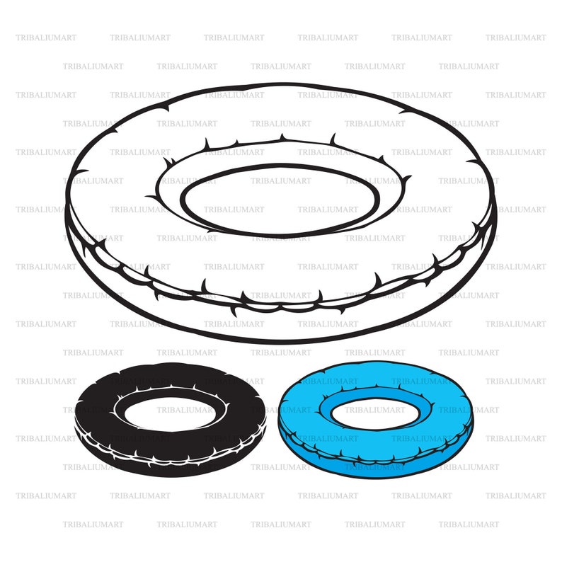 Swimming Tire swim Ring Floater. Cut Files for Cricut. Clip - Etsy