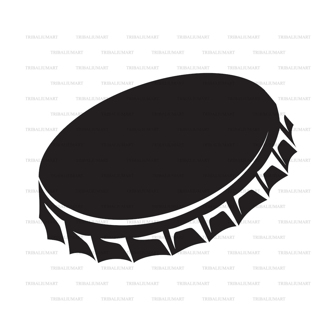 Bottle Cap. Cut Files for Cricut. Clip Art Silhouettes (eps, Svg, Pdf ...