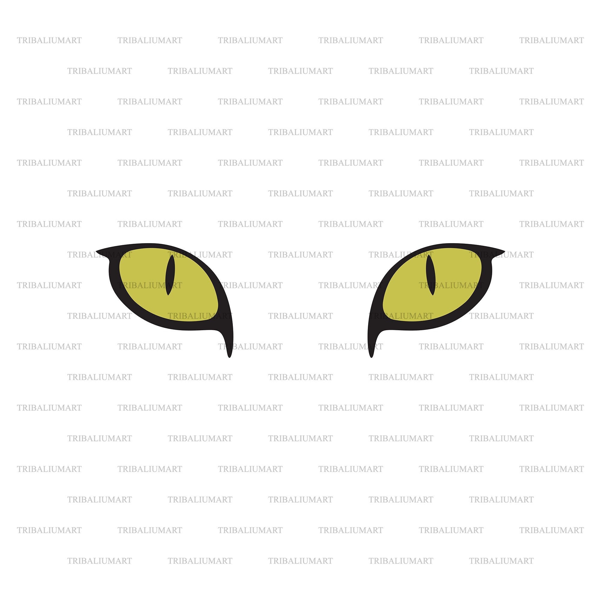 Cat Eyes. Cut Files for Cricut. Clip Art Silhouettes eps - Etsy