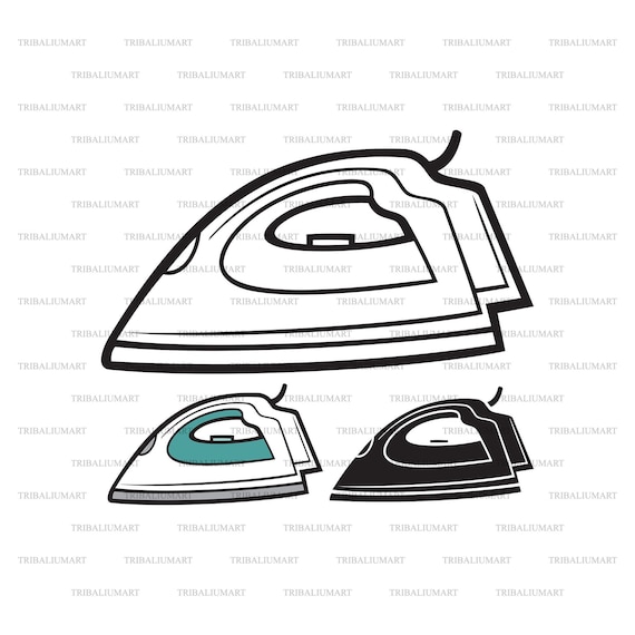 Steam Iron. Cut Files for Cricut. Clip Art Silhouettes eps - Etsy Australia