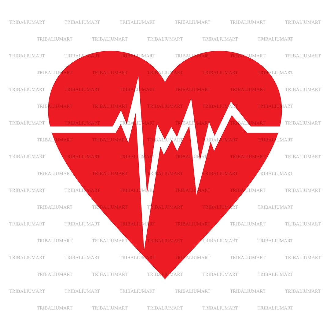 Medical Heart Beat. Cut Files for Cricut. Clip Art Silhouette (eps, Svg ...