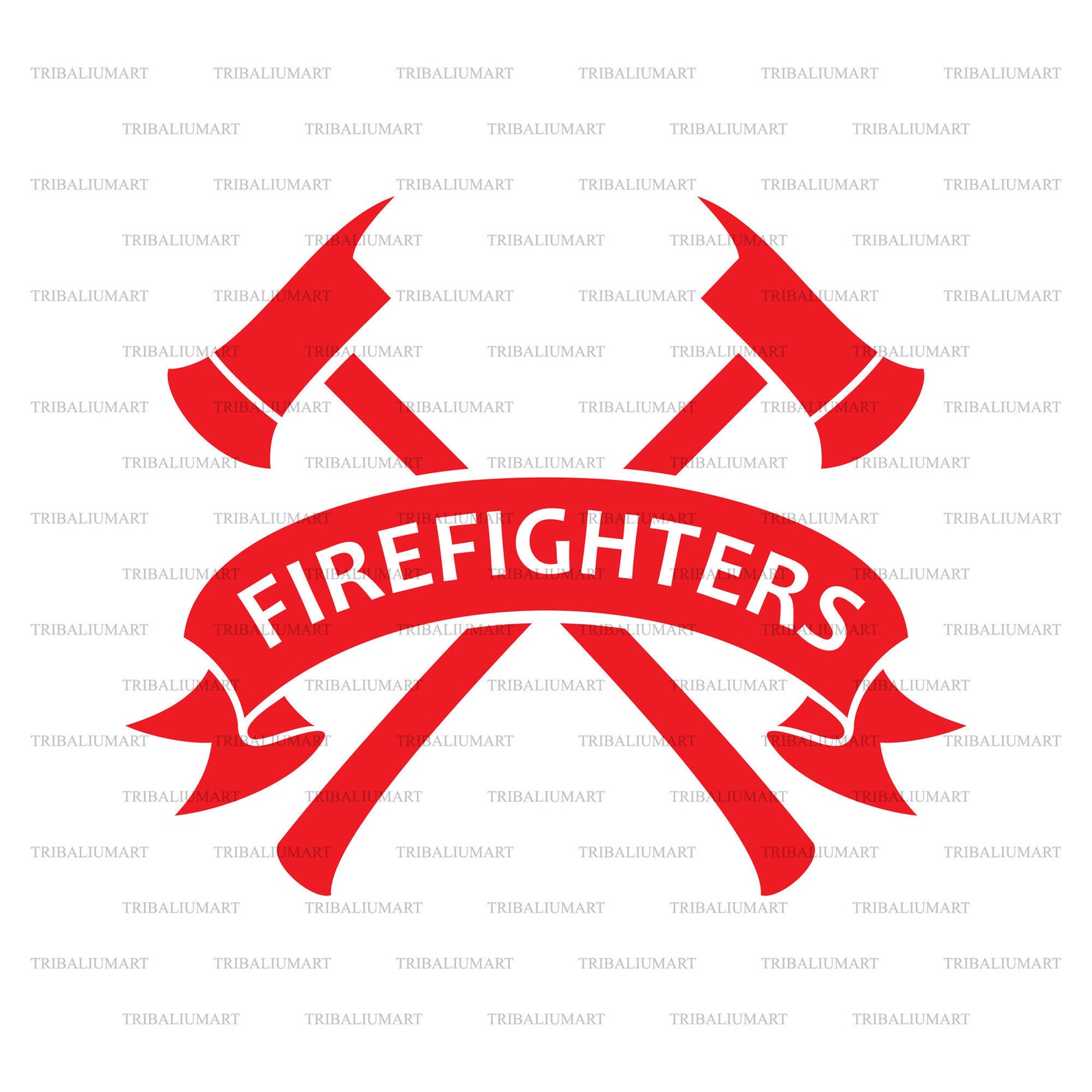 Fire Department or Firefighters Label crossed Axes. Cut - Etsy