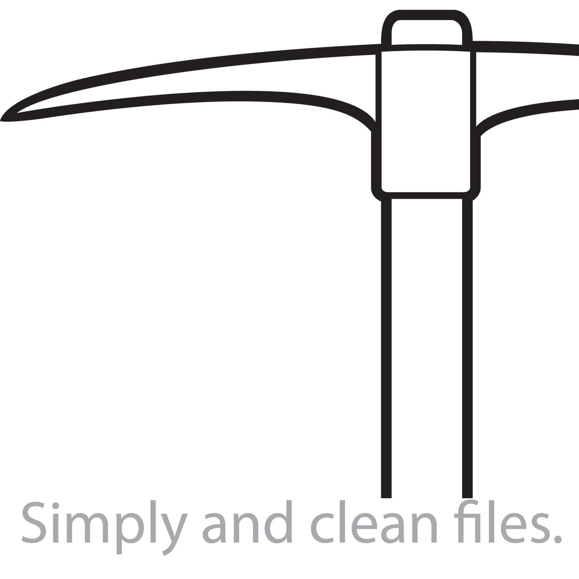 Pickaxe. Cut Files for Cricut. Clip Art Silhouette (eps, Svg, Pdf, Png ...