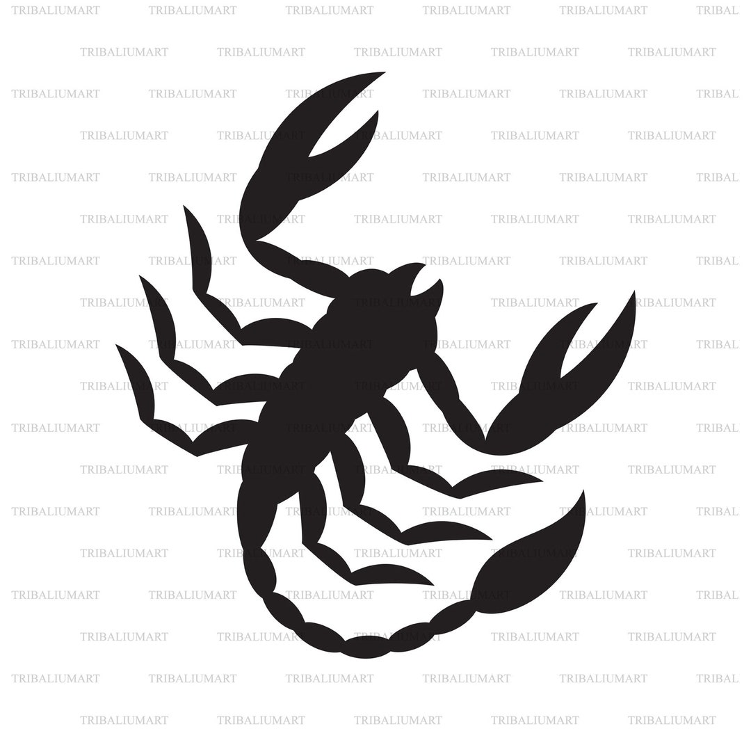 Scorpion. Cut Files for Cricut. Clip Art Silhouette (eps, Svg, Pdf, Png ...