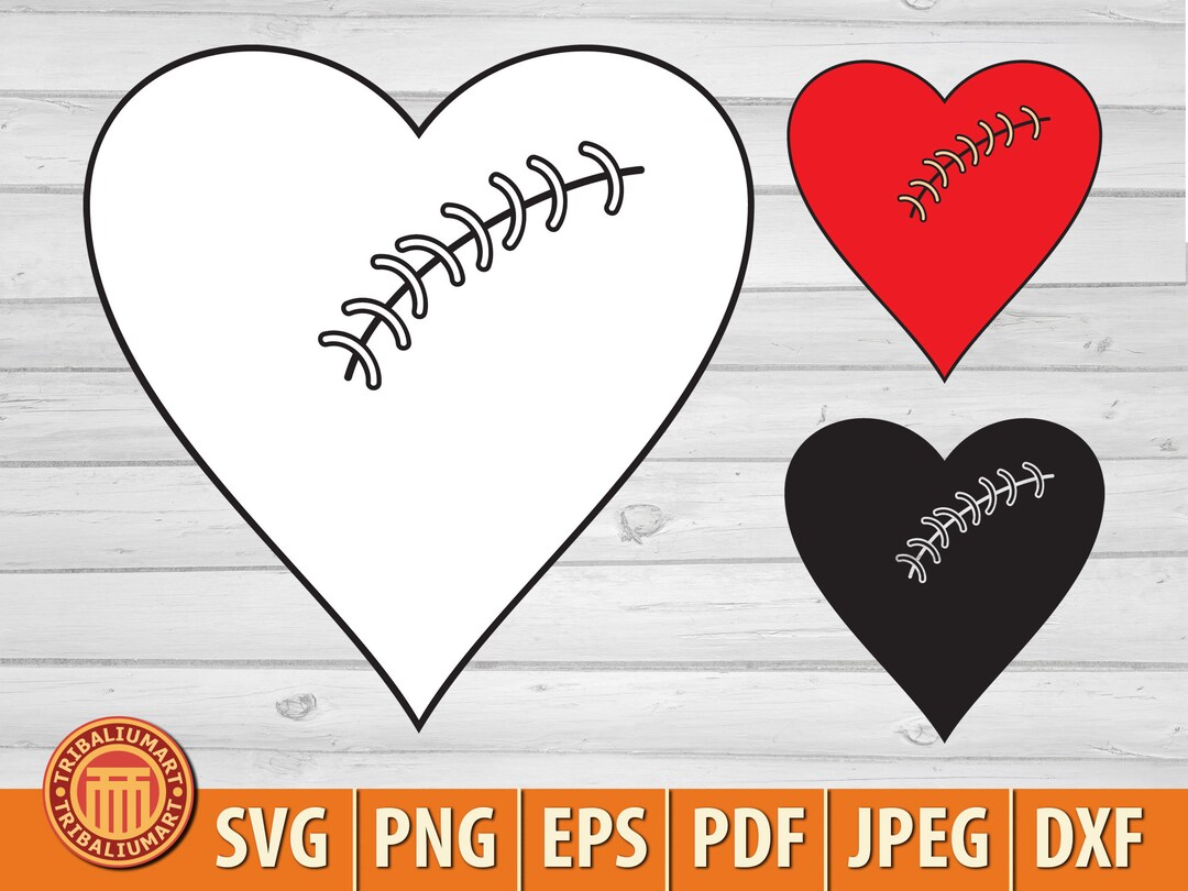 Heart With Scar. Cut Files for Cricut. Clip Art (eps, Svg, Pdf, Png ...