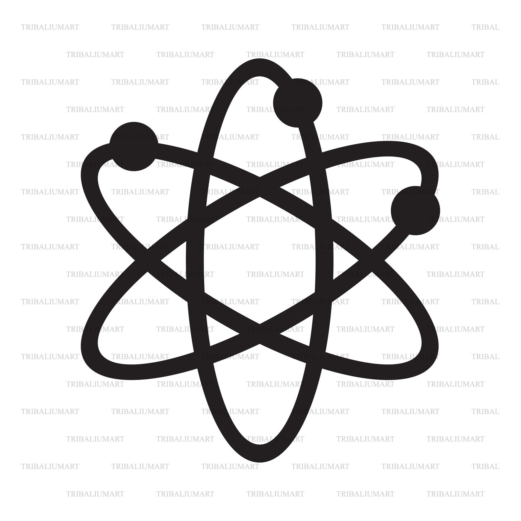 Atom Symbol. Cut Files for Cricut. Clip Art Silhouette eps - Etsy