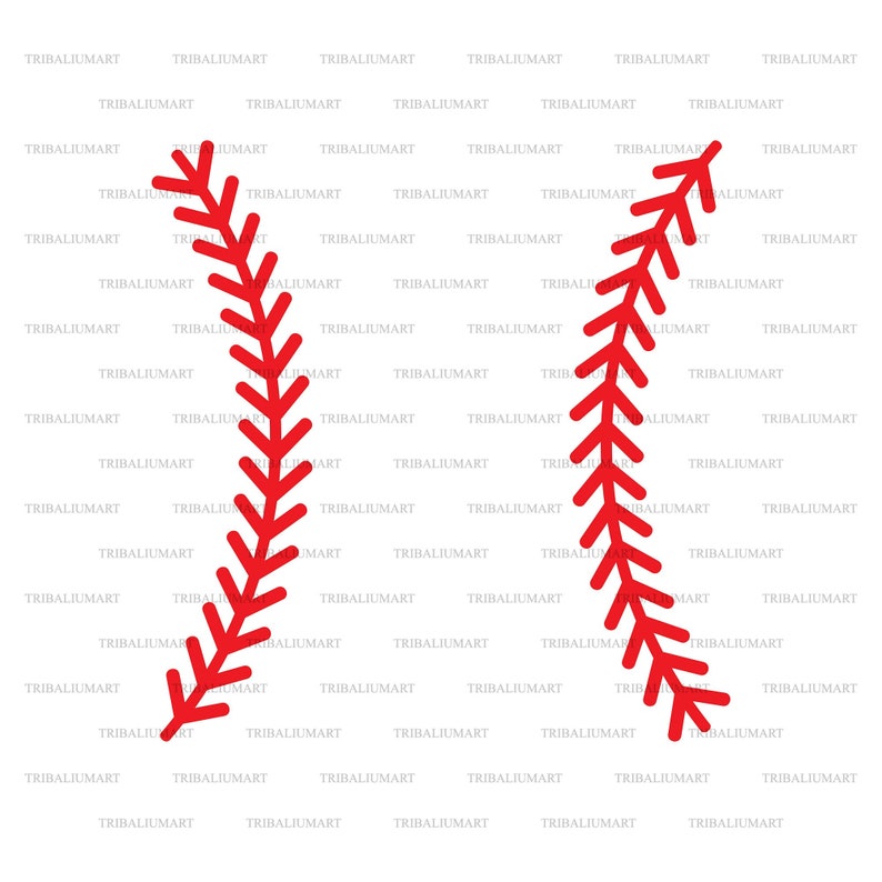 Baseball Laces stitches. Cut Files for Cricut. Clip Art - Etsy